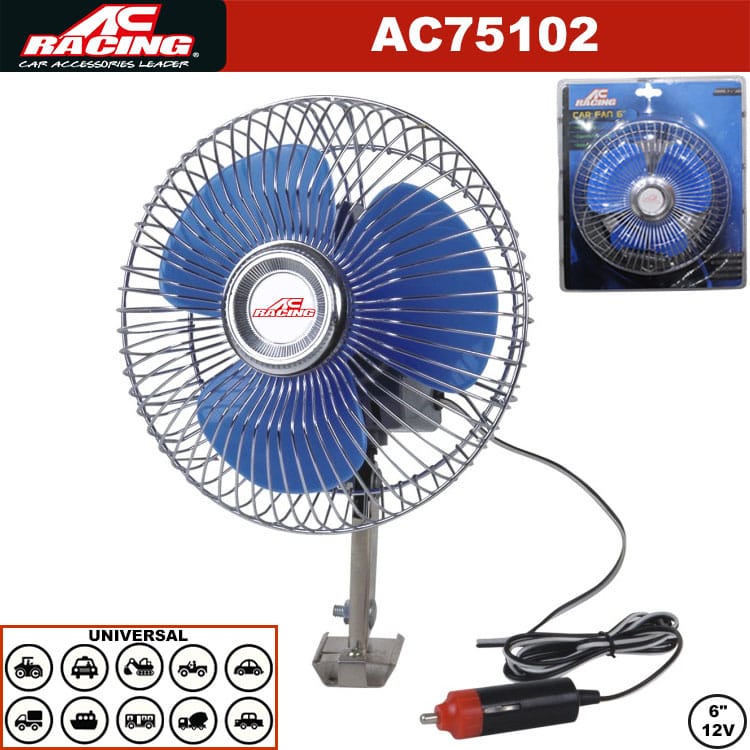 VENTILADOR AC RACING 6" PLASTICO 12V UNIVERSAL - AC75102 - AC Racing ...