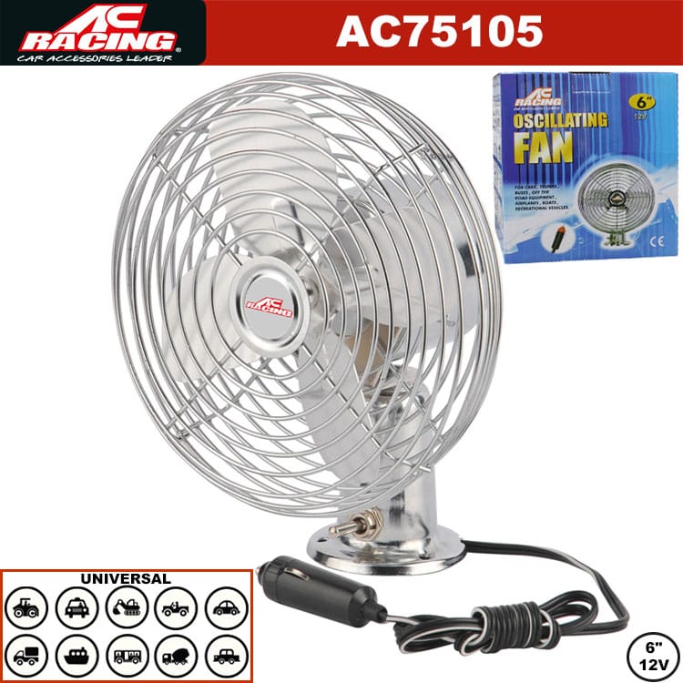 VENTILADOR AC RACING 6" METALICO 12V UNIVERSAL - AC75105 - AC Racing ...